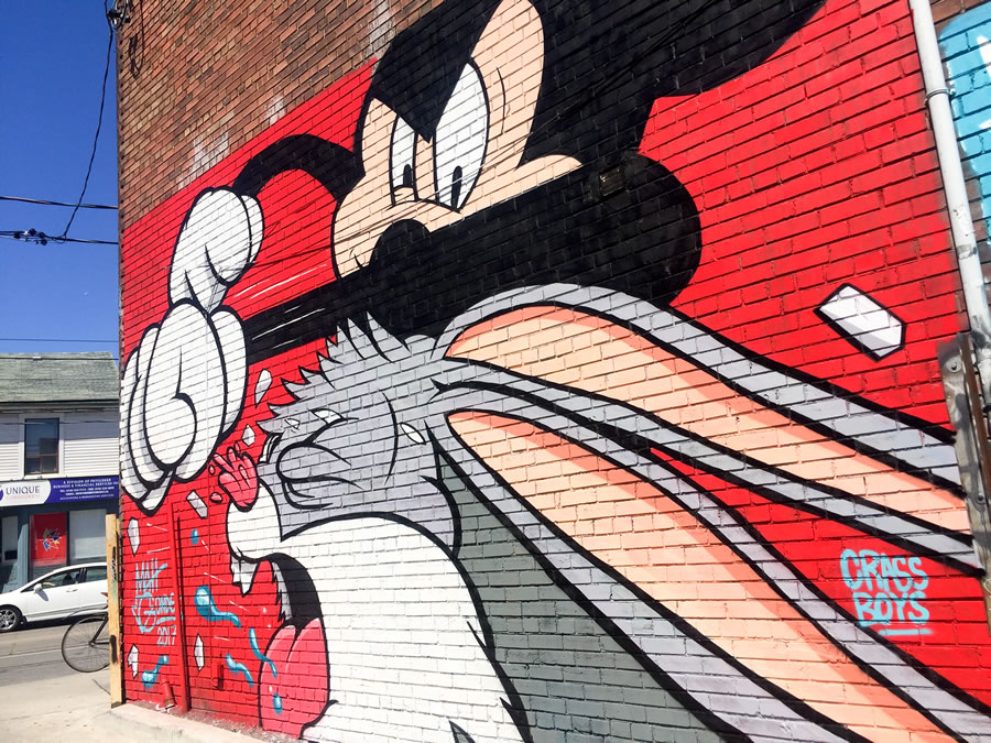 Popart Mural by Matt Gondek | Toronto Street Art Graffiti