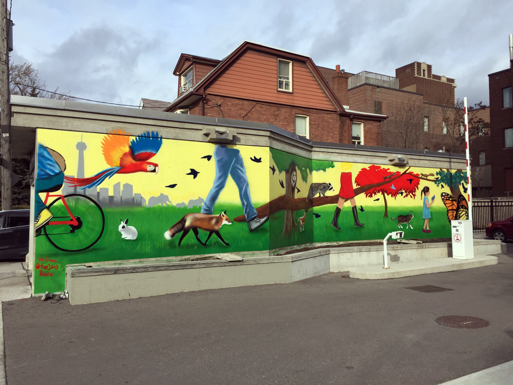 Toronto Street Art Graffiti | Murals By Jieun June Kim & Paula Tikay