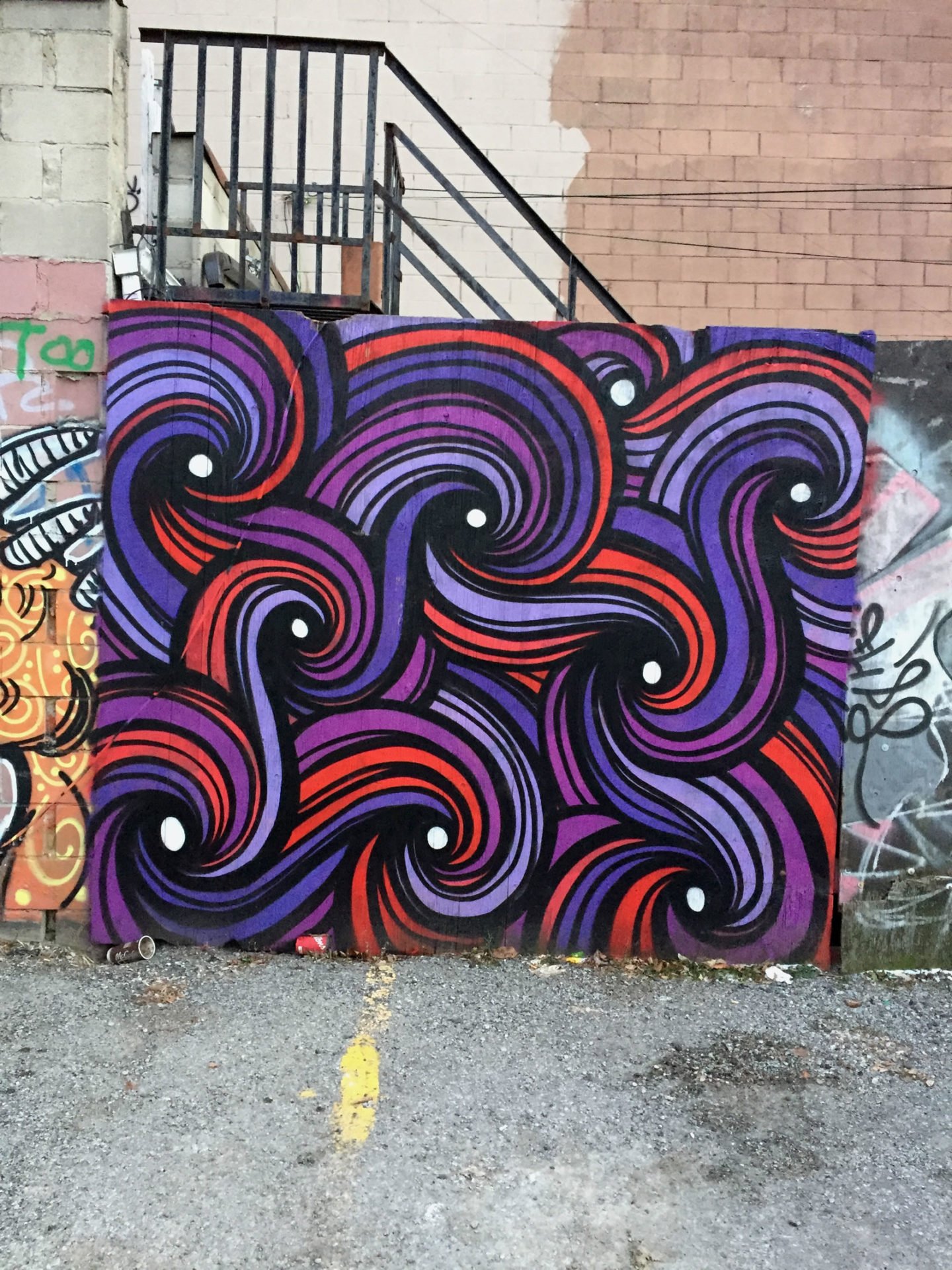Toronto Graffiti Street Art | Flips Artist Aerosol Murals Swirls